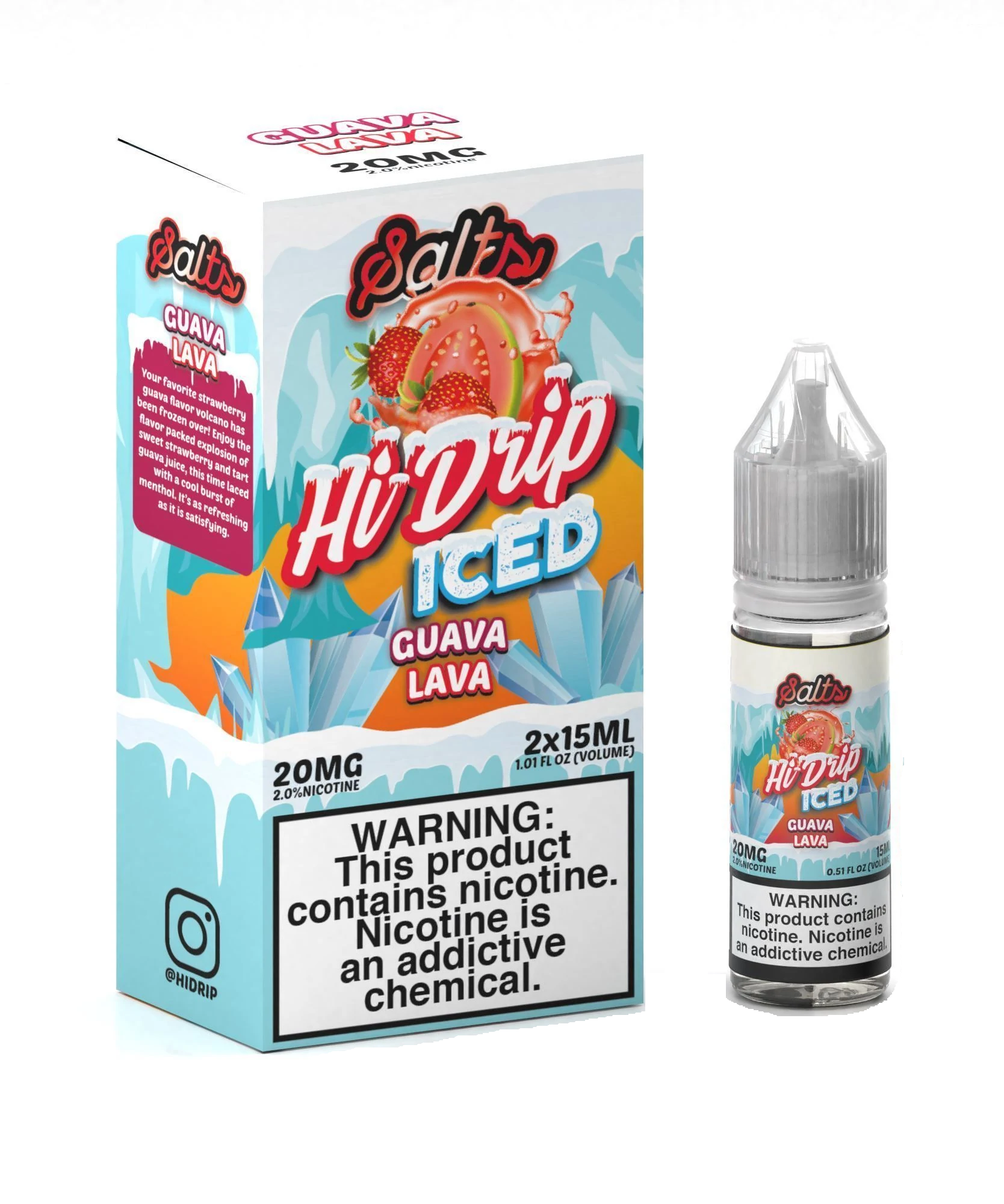 Hi Drip Salt Iced Guava Lava 50mg/15ml – Mundovapingpr